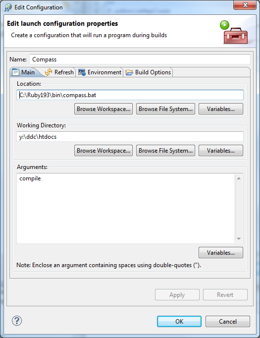 Integrating compass into an Eclipse workflow – crazed